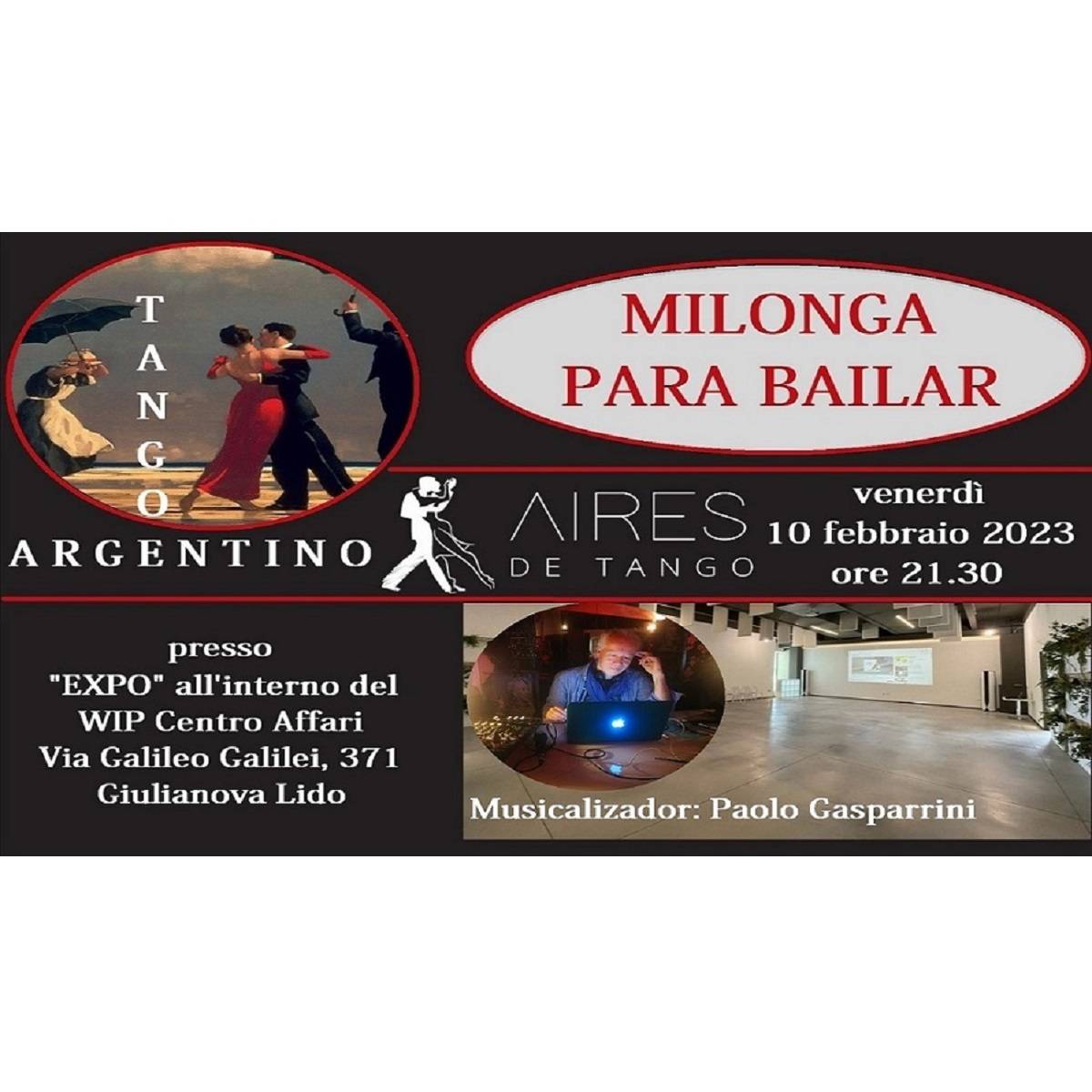 Milonga para bailar a Giulianova Lido 10 febbraio 2023 · Abruzzo Oggi