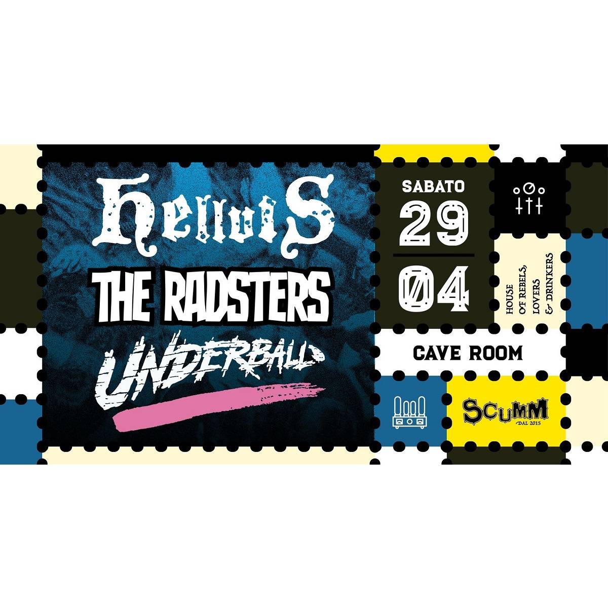 Underball + Hellvis + the Radsters live presso la Cave Room dello Scumm ...