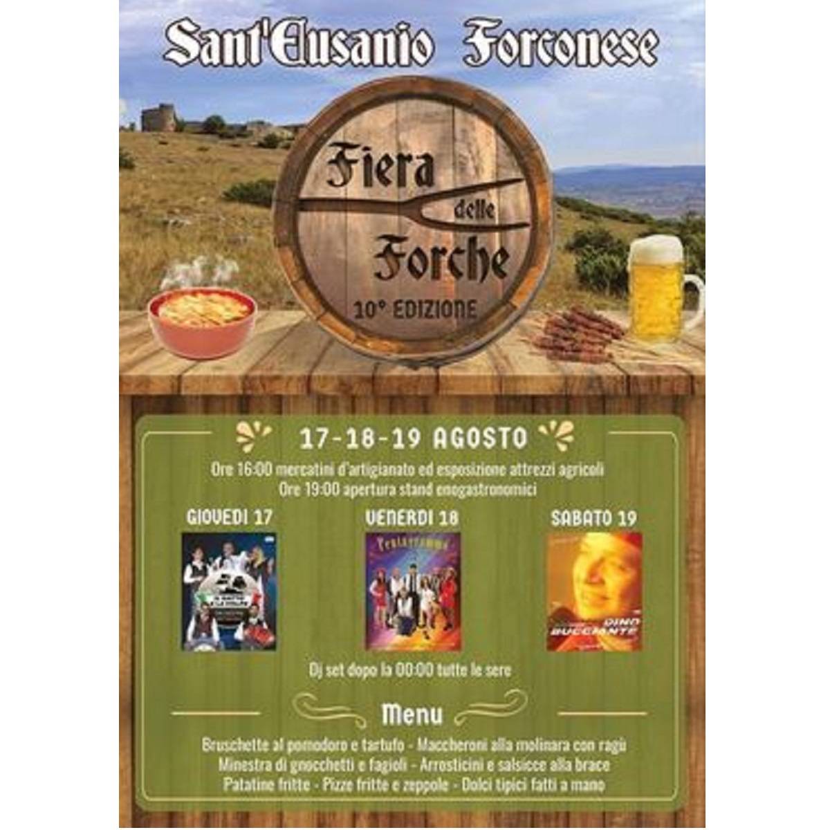 10° edizione della Fiera delle Forche a Sant’Eusanio Forconese dal 17 ...