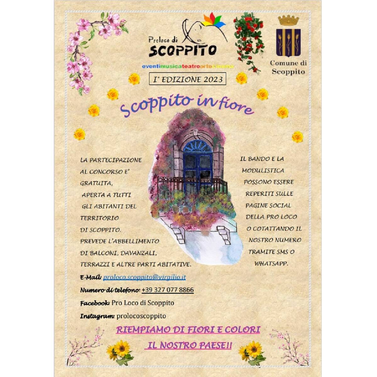 Scoppito in Fiore domenica 10 settembre 2023 · Abruzzo Oggi