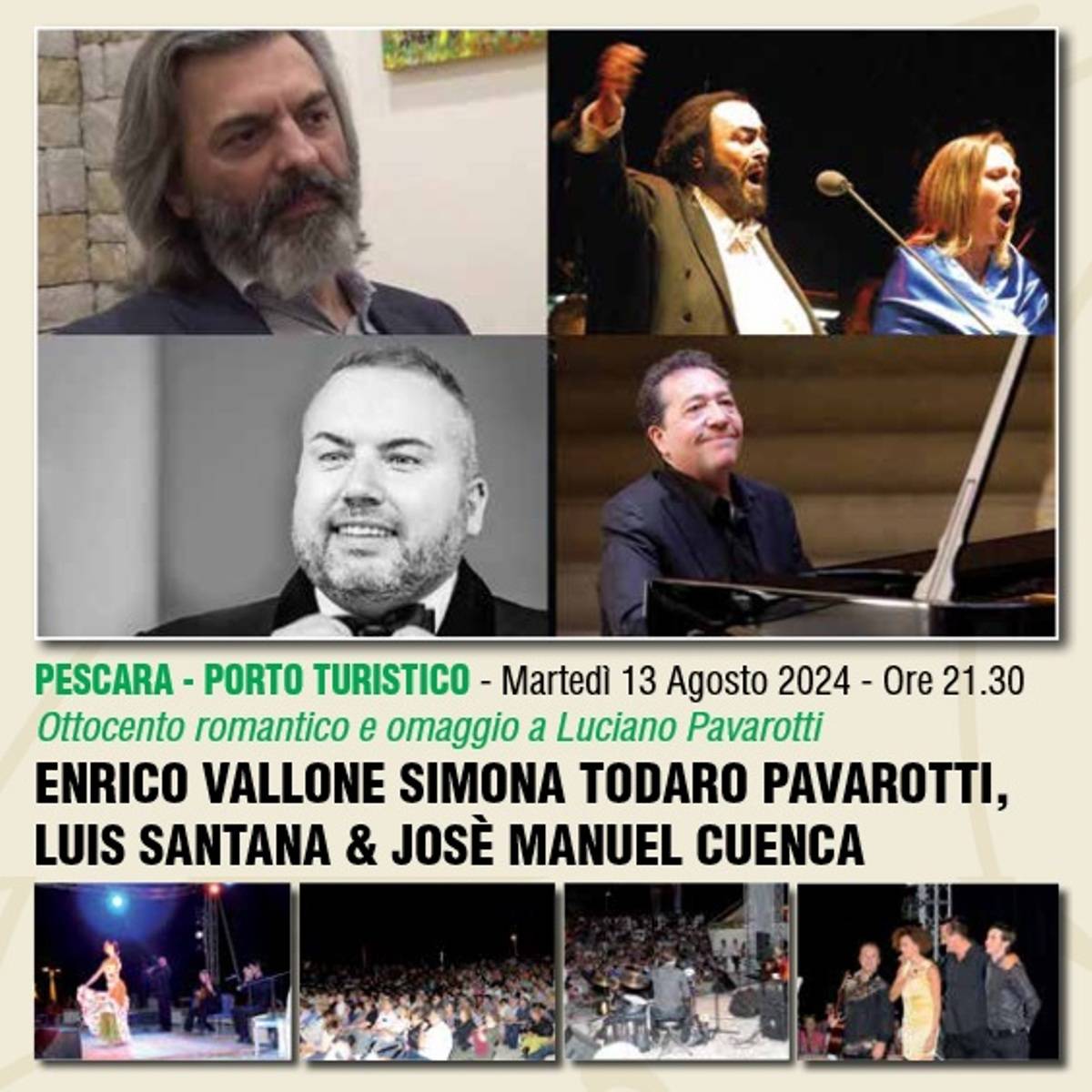 Enrico Vallone + Simona Todaro Pavarotti, Luis Santana & Josè Manuel ...