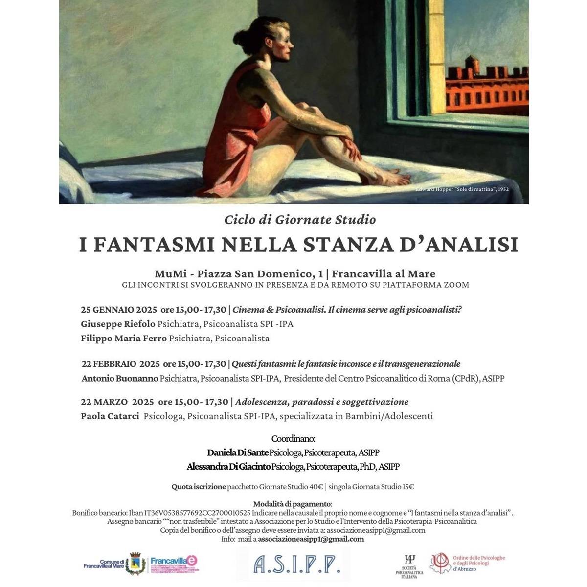 ASIPP presenta il Ciclo di Giornate di Studio 2025 a Francavilla al Mare 22 marzo 2025 · Abruzzo ...